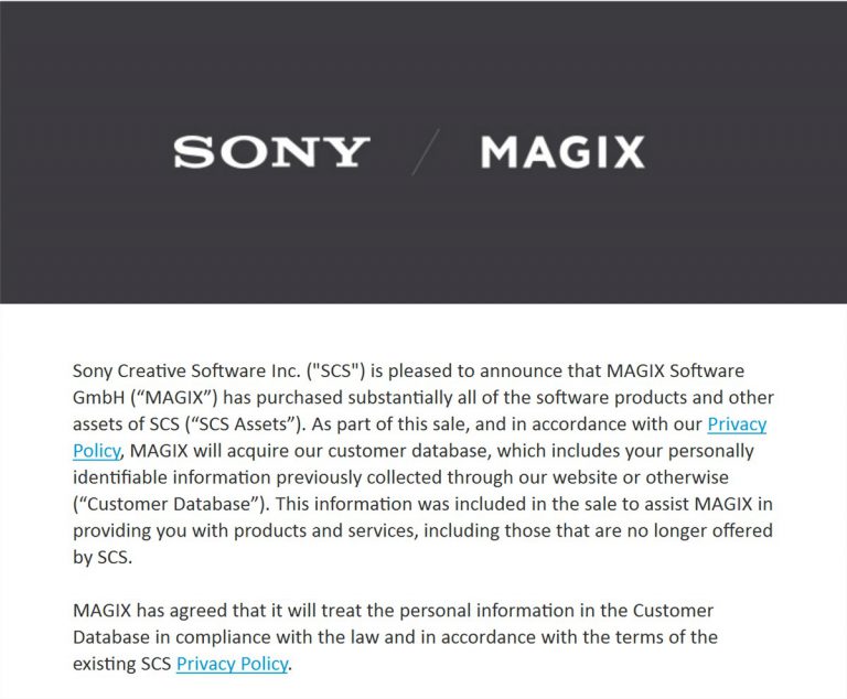 【MAGIX】Sony Vegas Proシリーズの開発元が変更 | kiritsume.com